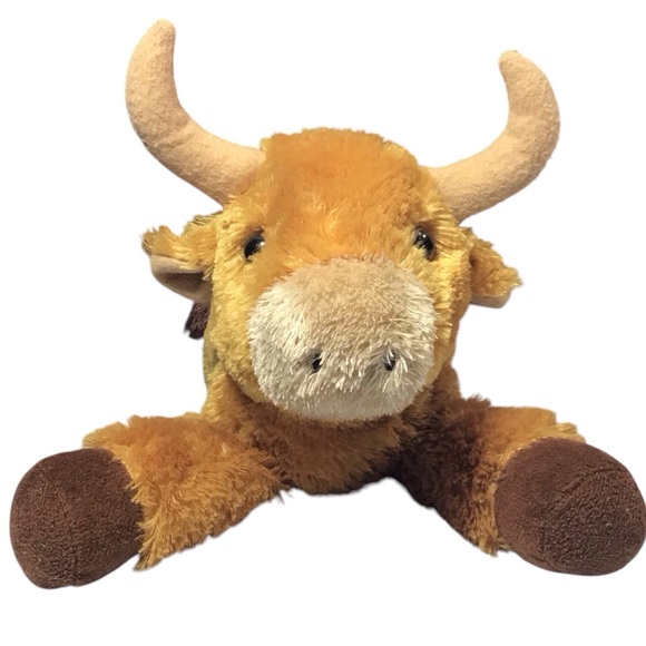 Aurora | Toys | Aurora Bull Cow Stuffed Animal Plush Horns Brown Floppy ...